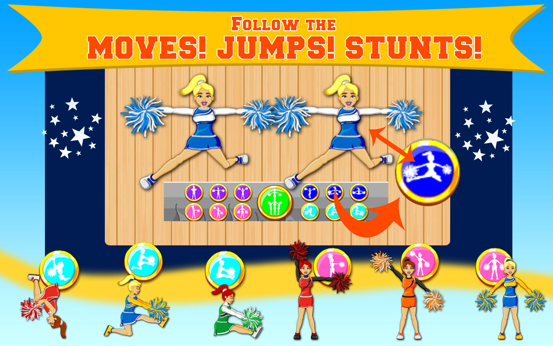 Just Cheer! All Star Cheerleader Game - Play Free Cheerleading & Dance ...