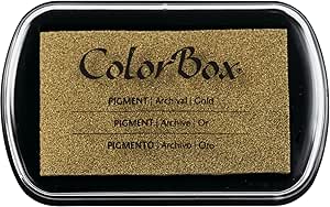Amazon.com: Pigment Ink Pad Color: Metallic Gold : Arts, Crafts & Sewing