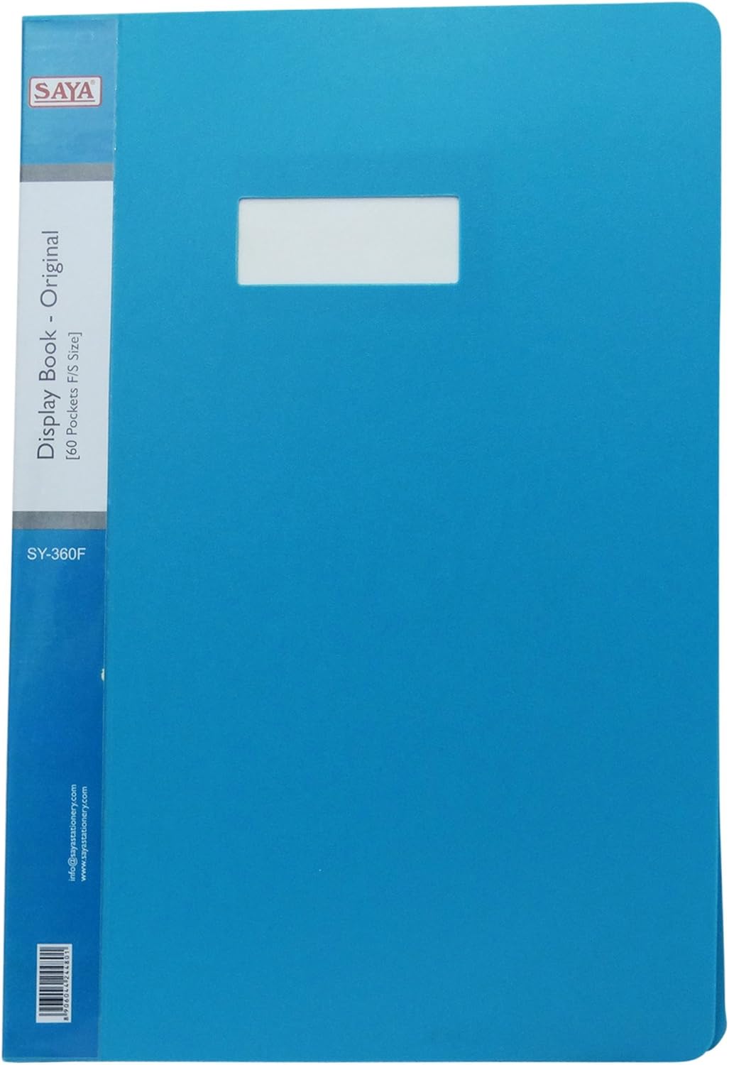 60 Pockets Display Book Blue Folder Foolscap Clear Sheet Protector ...
