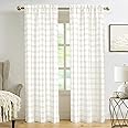 Amazon.com: Amzdecor Buffalo Plaid Window Treatment Set,Light Filtering ...