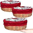 Amazon.com: Hushee 3 Pack 9.1 Inch Round Offering Baskets for Church ...