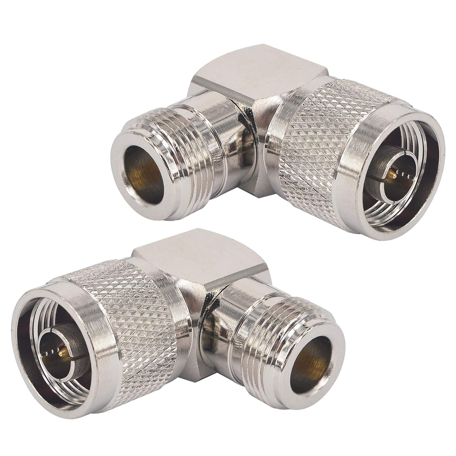 BOOBRIE 2-Pack N Type Adapter Right Angle Connector N Male to Female 90 ...