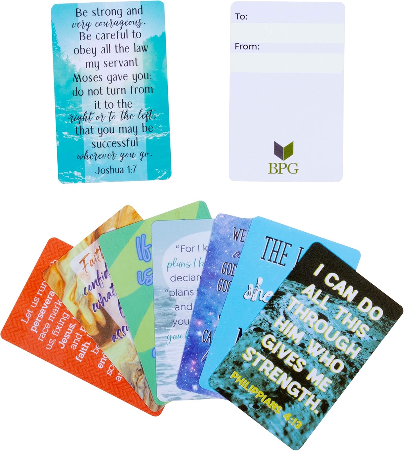Juvale Bible Scripture Cards – 24-Design Bible Verses, Inspirational ...