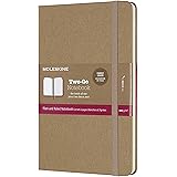 Amazon.com : Moleskine Two-Go Textile Notebook, Hard Cover, Medium (4.5 ...