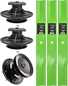 Amazon.com : 8TEN Center Spindle Medium Lift Blade Kit for Toro 62 inch ...