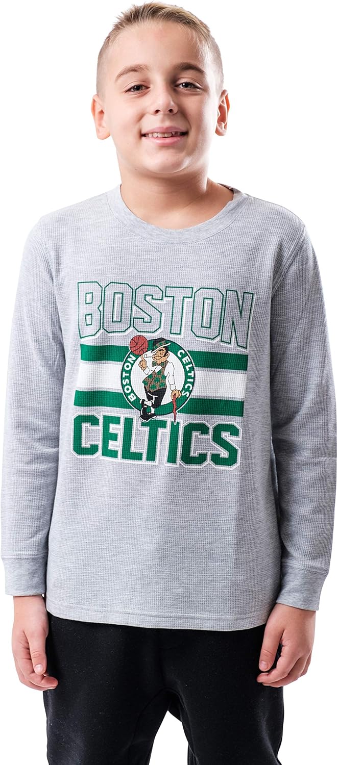 Ultra Game NBA Boston Celtics Youth Active Thermal Long Sleeve Shirt ...