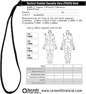 Amazon.com: Tactical Combat Casualty Care Card (1): Health & Personal Care