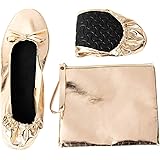 Amazon.com | Women's Foldable Portable Travel Ballet Flat Roll Up ...