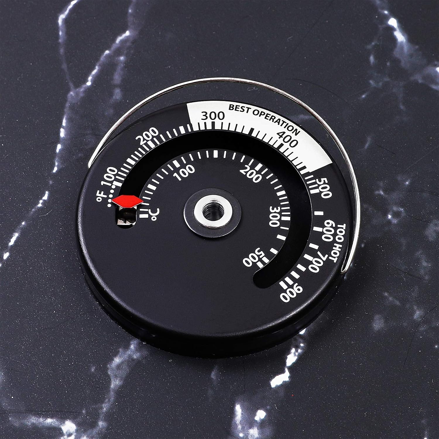 Elcoho Magnetic Stove Thermometer Wood Stove Thermometer Fire Stove ...
