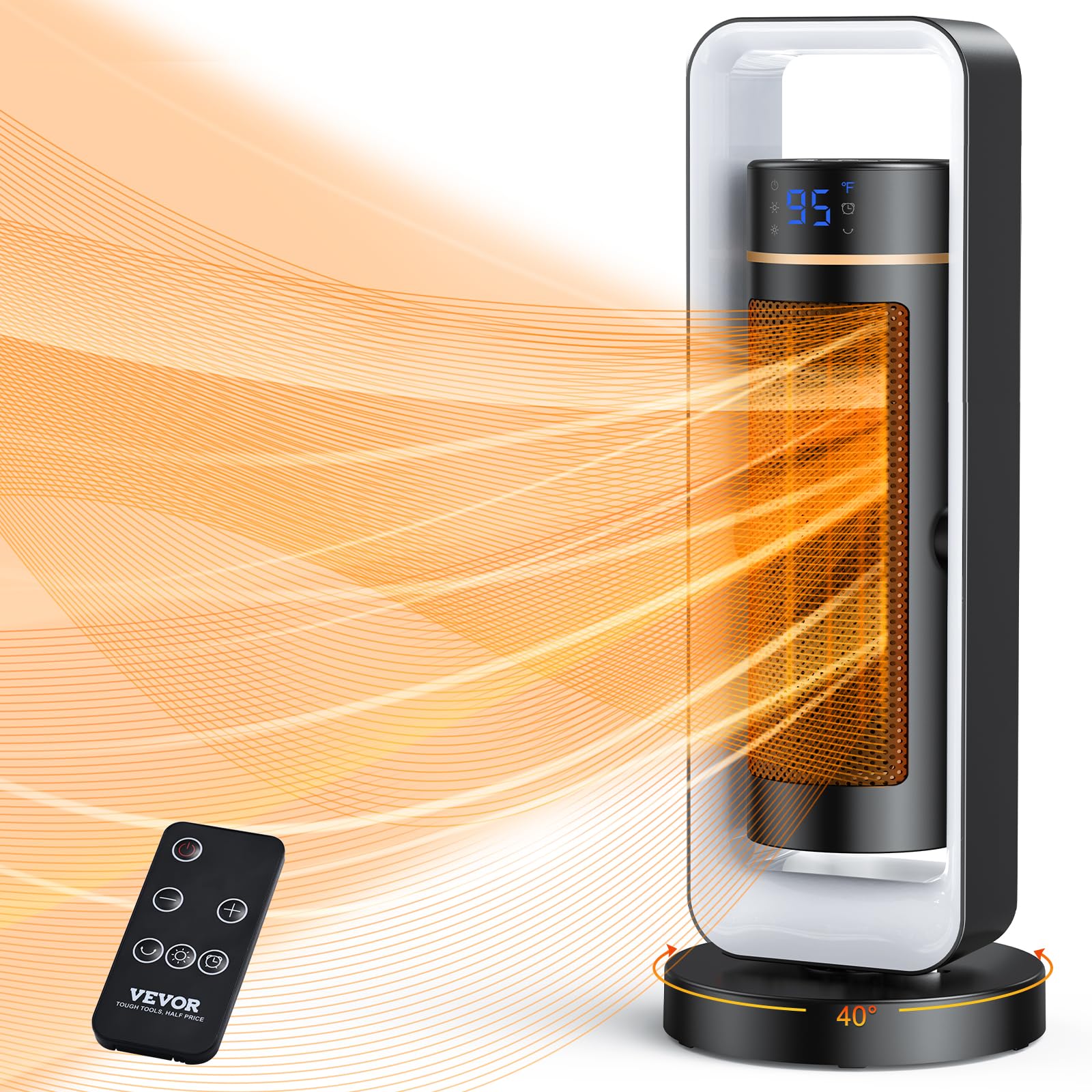 Mua VEVOR Electric Space Heater with Thermostat Remote Control, 1000W ...