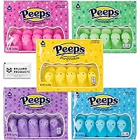 Amazon.com : Peeps Marshmallow Candy Chicks Variety Pack of 5-5 Packs ...