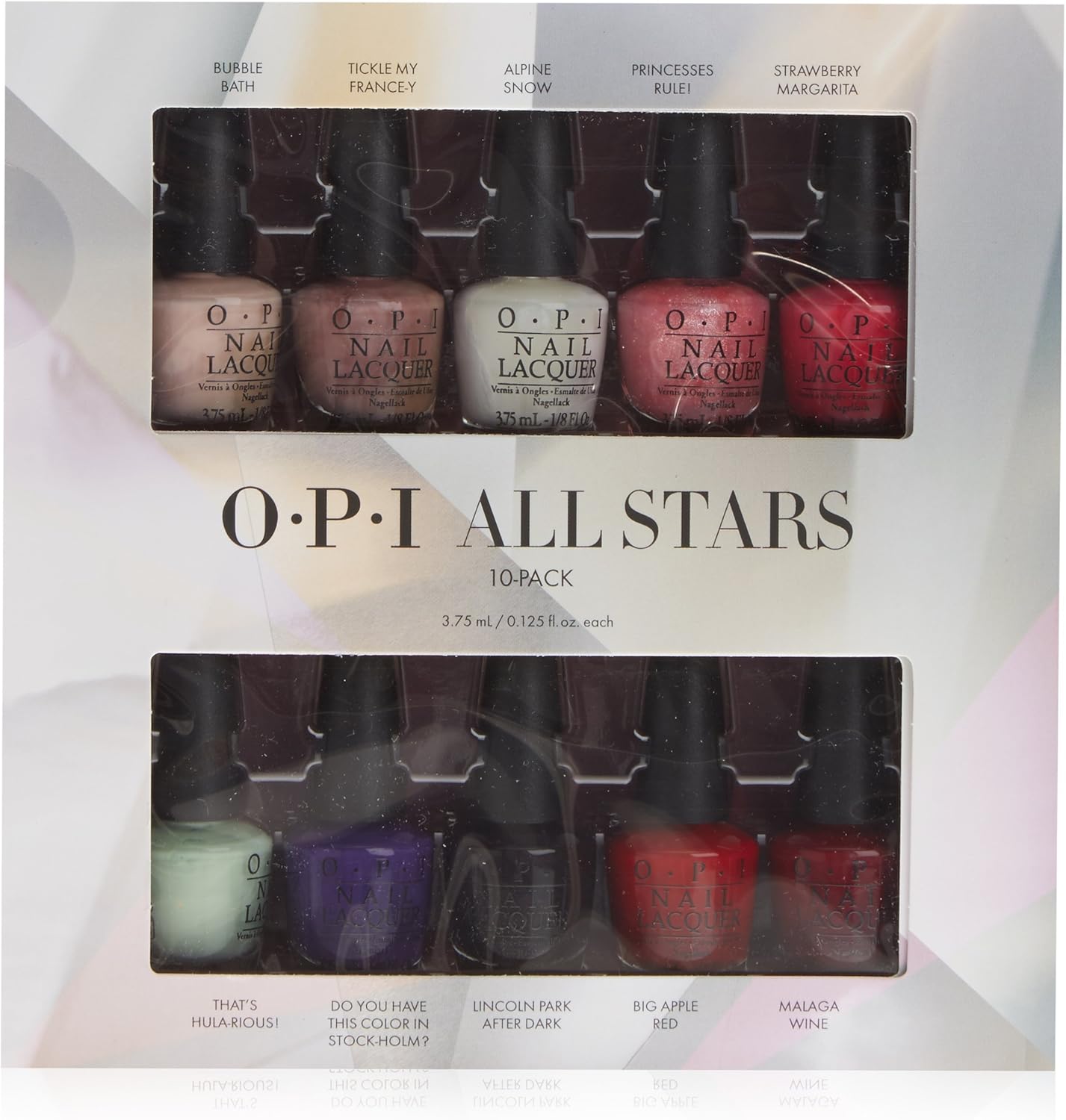 OPI All Stars Master Mini Kit de Vernis à Ongles 10 x 3,75 ml: Amazon ...
