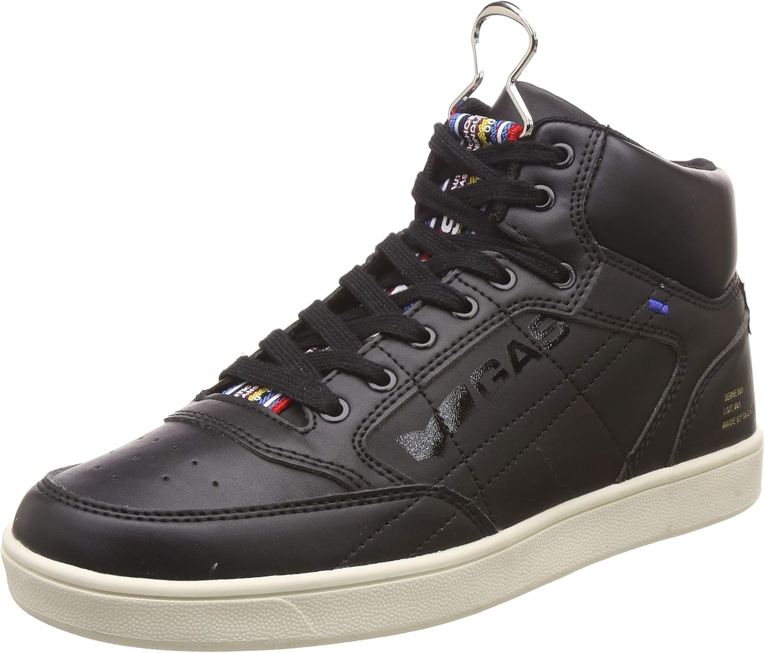 Buy Gas Men's Black Sneakers - 8(410171896012) at Amazon.in