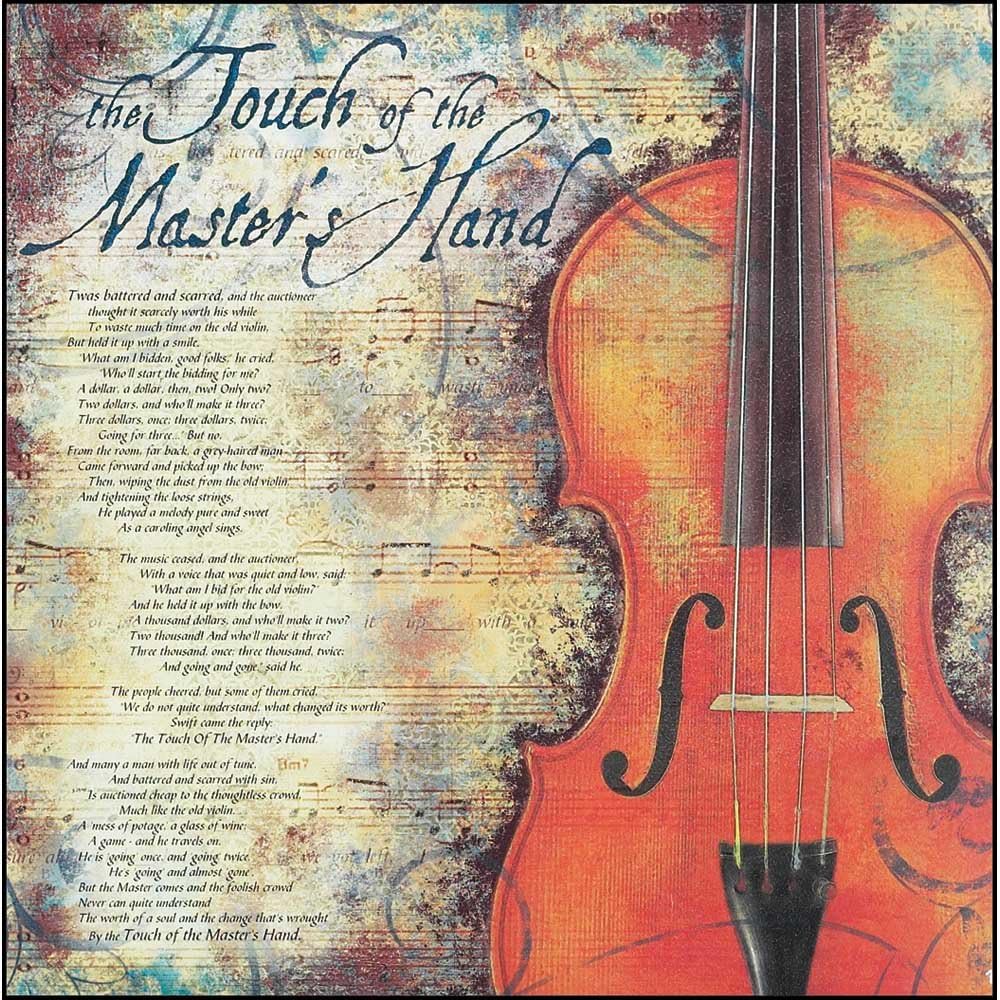 Amazon.com: Dicksons Touch Of Master's Hand Sheet Music Violin 12 x 12 ...