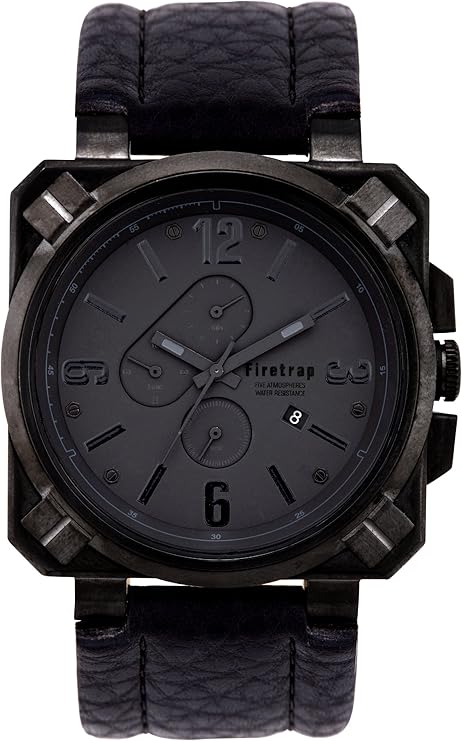 Firetrap FT1006B Gents Analogue Strap Watch : Amazon.co.uk: Watches