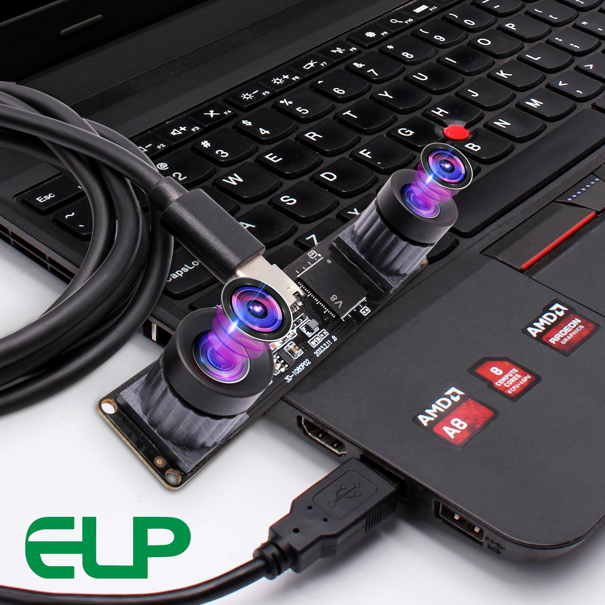 Mua ELP 4MP Dual Lens USB Camera Synchronization PC Camera High Speed ...