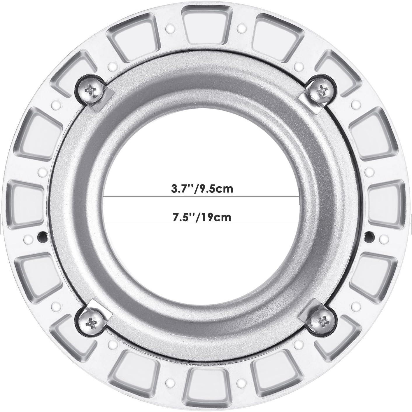 Neewer Metal Bowens Speed Ring Speedring Adapter for Bowens Softbox for ...