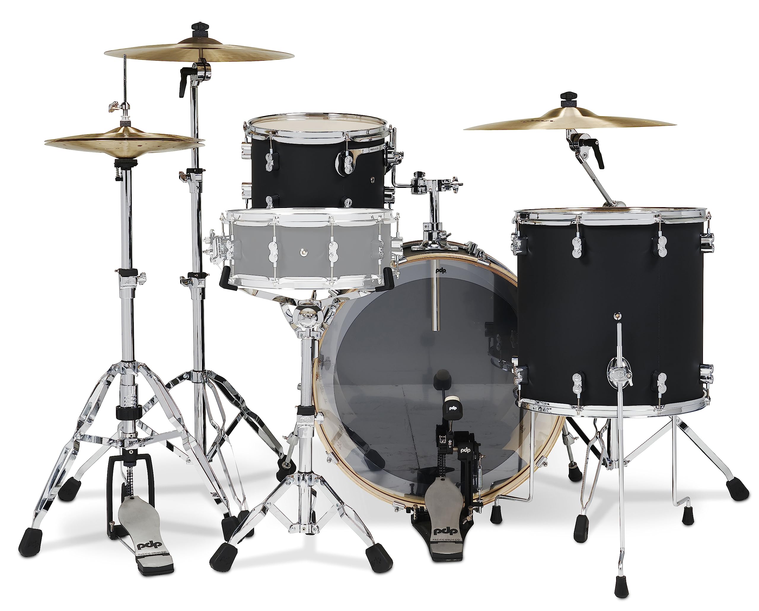 Pacific Drums & Percussion PDP Concept Maple 3-Piece Rock, Satin Black ...