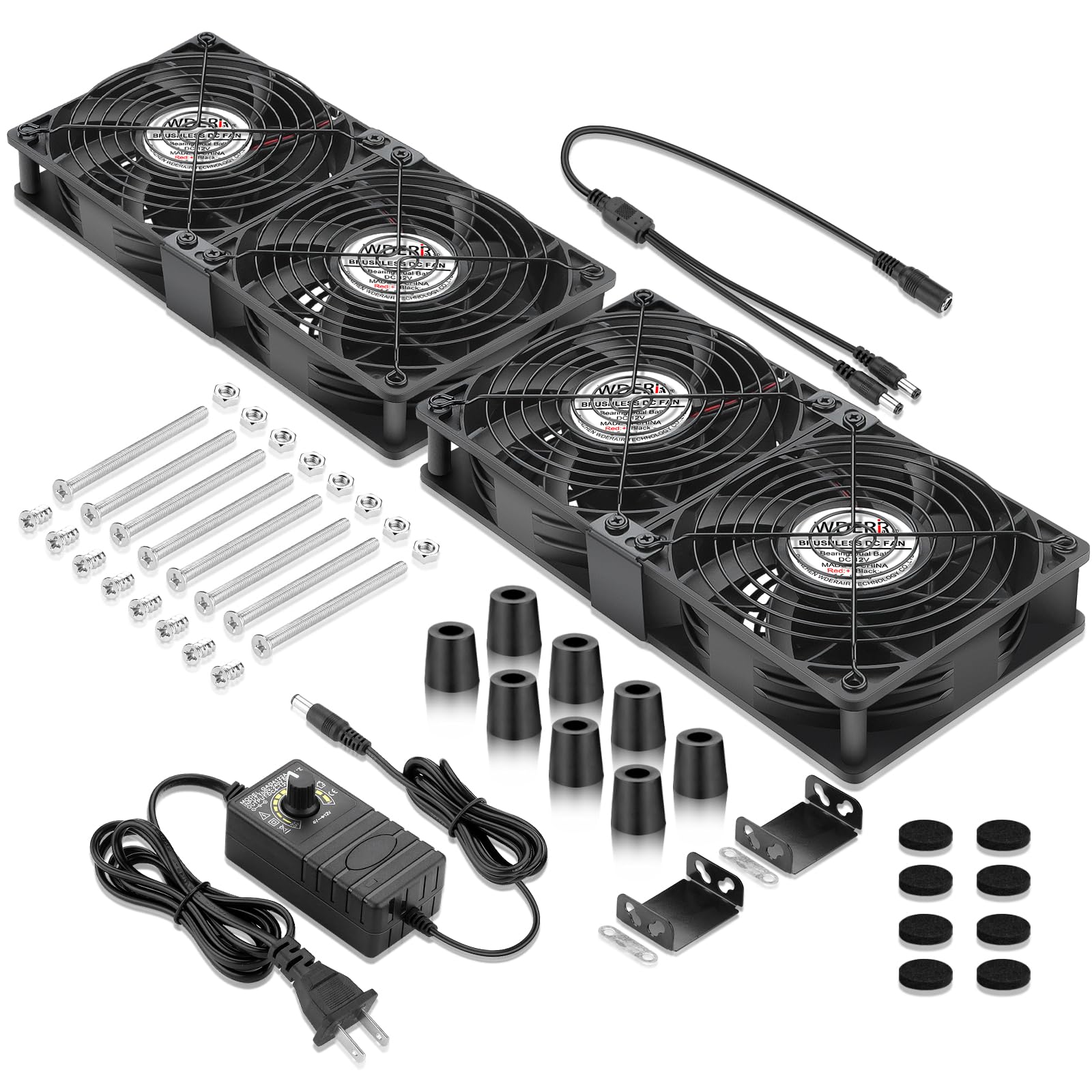 Mua AC 4 x 120mm Server Rack Fans Cooling AC 110V 120V 220V 240V ...