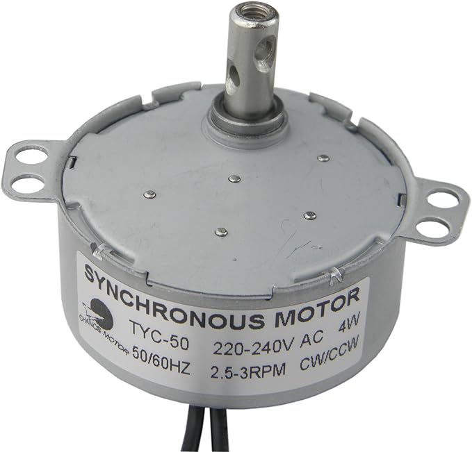 CHANCS TYC-50 Motor sincrónico 220V AC 2.5-3RPM CW/CCW Esfuerzo de ...