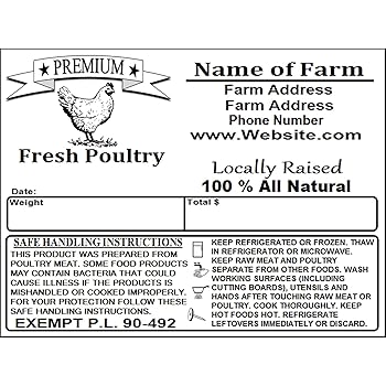 Amazon.com: Poultry Shrink Bags-Clear 13" x 18" Chickens or Rabbits-w ...