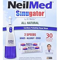 NeilMed Sinugator - Dual Speed Cordless Pulsating Nasal Wash 1 count ...
