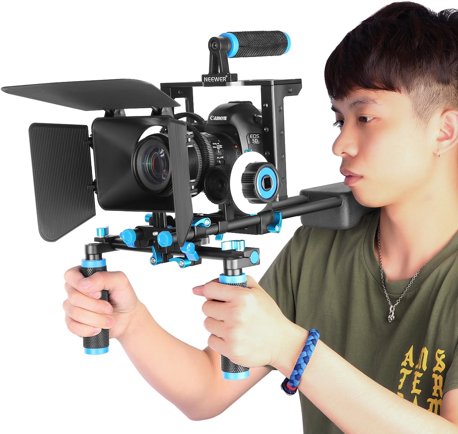 Elettronica Stabilizzatori e supporti Neewer DSLR Movie Rig Lega ...