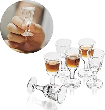 11ml 0.4oz Unique Mini Wine Shot Glasses Set of 6 REATR Sake Glass Set ...