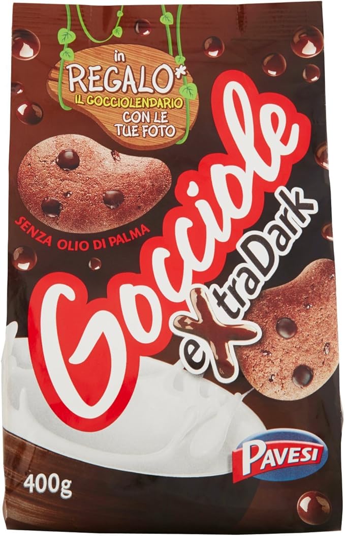 Pavesi Gocciole Extra Dark - 6 pezzi da 400 g [2400 g]: Amazon.it ...