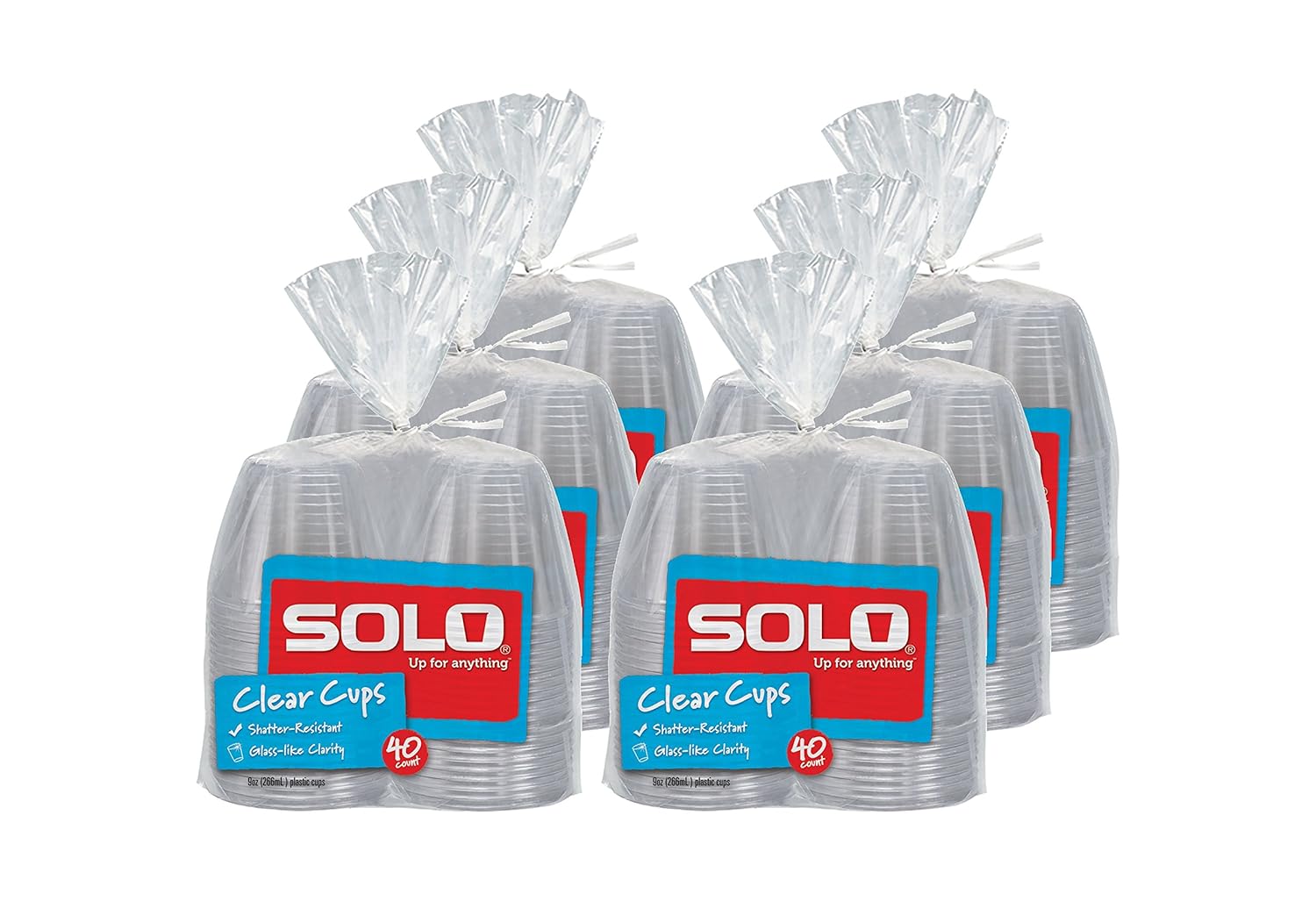 Solo Cup Clear Plastic Cups 9 Ounce 240 Count 41165005608 EBay