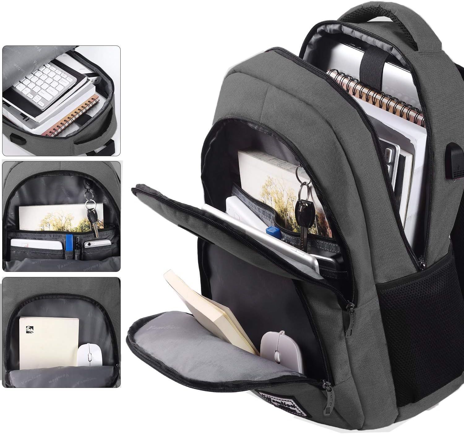 Business Backpack,YAMTION Professional Laptop Backpack with USB ...