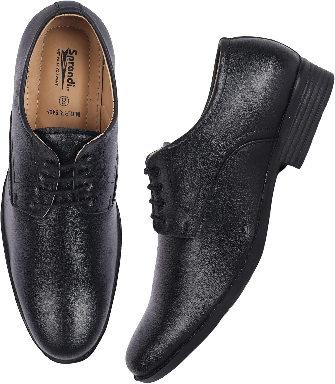 Buy Sprandi Black Formal Shoes for Men's at Amazon.in