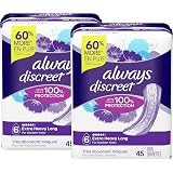 Amazon.com: Always Discreet Extra Heavy Long Incontinence Pads, Up to ...