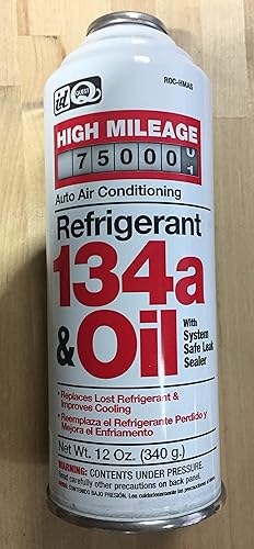 AC Pro High Mileage R-134a Refrigerant & Oil with System Safe Leak ...