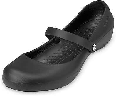 Amazon.com | Crocs Women's Alice Work Flat | Women's Flats | Work Shoes ...