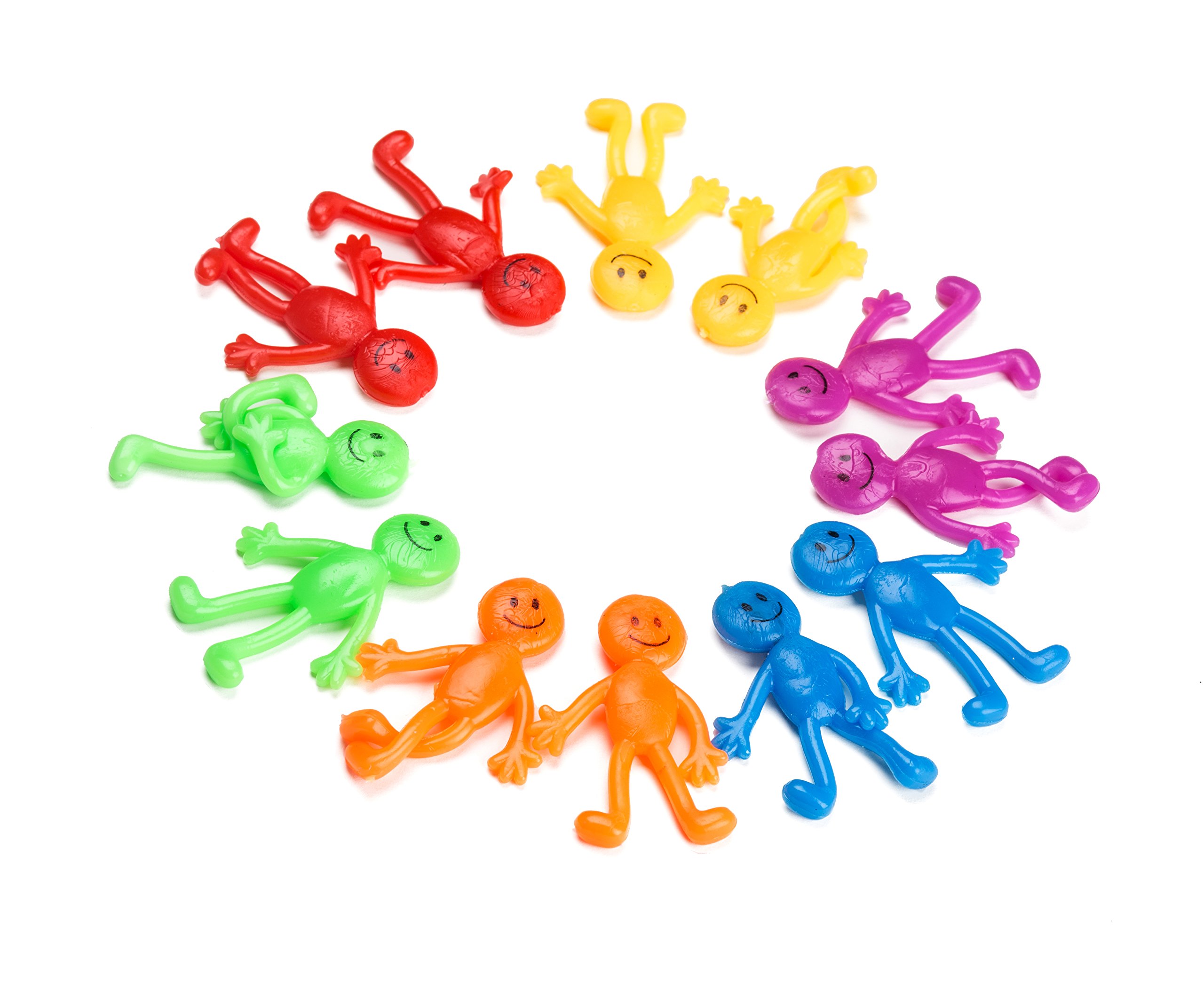 NELIBLU Stretch Smiley Face Sticky Guy Figures, 1 Dozen 761918484794 | eBay