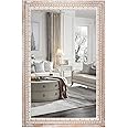 Amazon.com: Reflinto 36x24 Inch Wooden Rectangle Bathroom Mirror ...