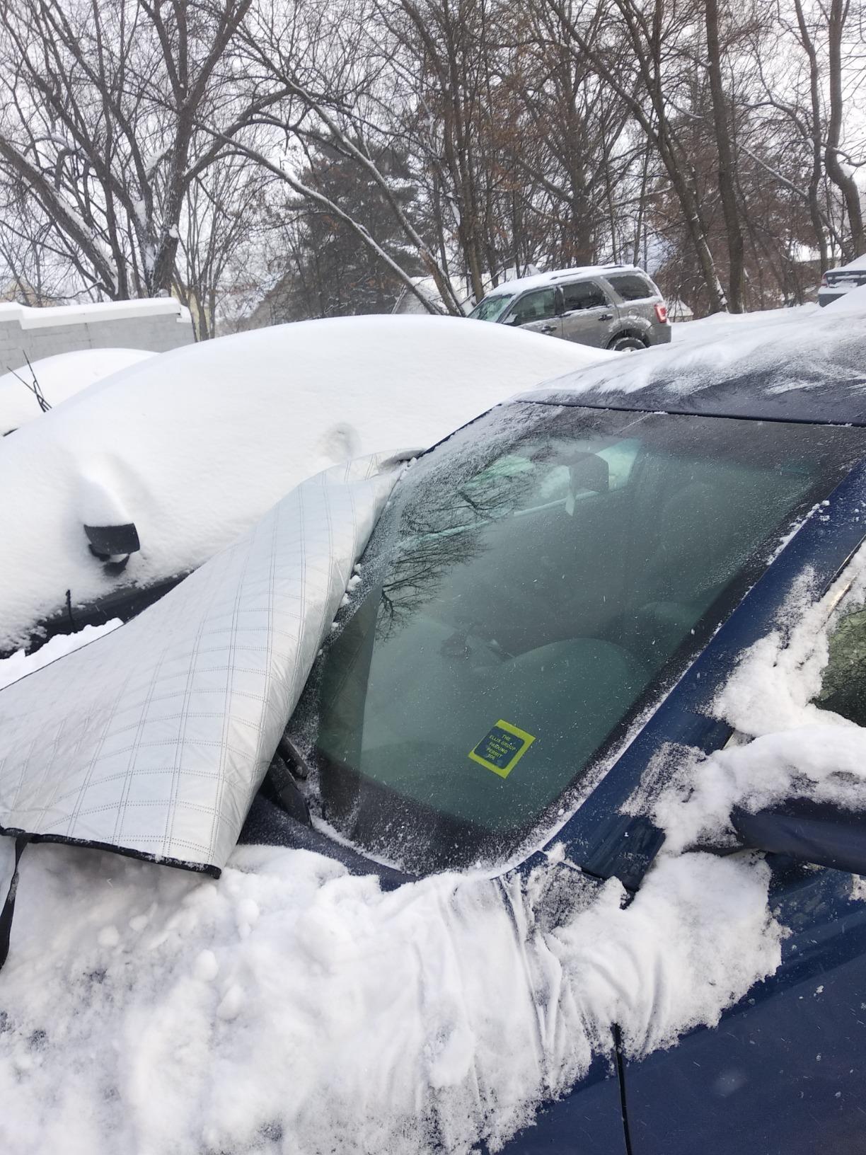 The Quick Removal Magnetic Windshield Snow Tarp Cover – Mebior