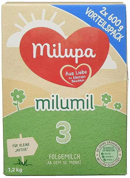 MILUPA Milumil 3 Folgemilch ab dem 10. Monat, 1200 g: Amazon.de ...
