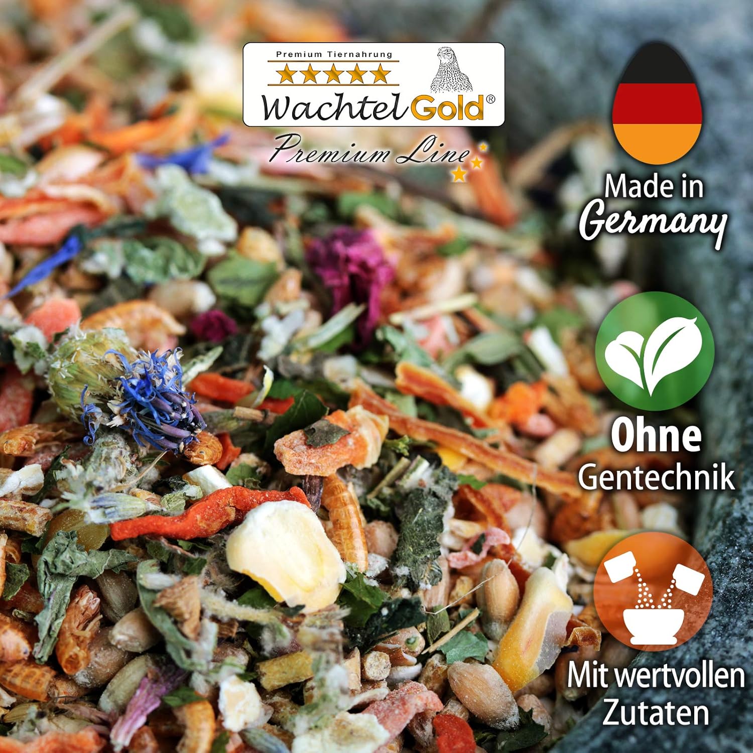 WachtelGold Wachtel Spezial Original Futter - 10kg - ohne Gentechnik ...