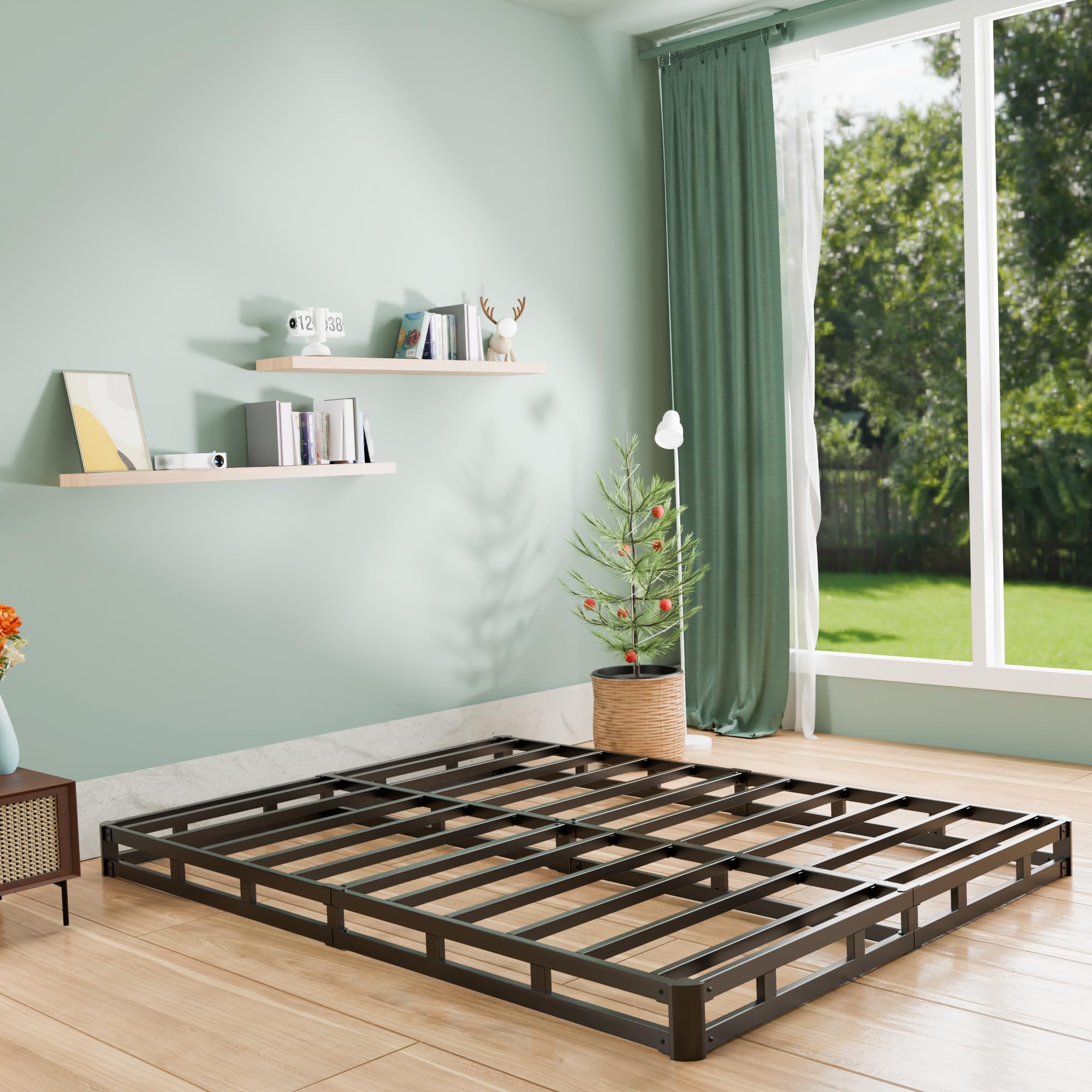 FMDMR Box Spring for Full Bed 4 Inch, Low Profile Full Size Box Spring ...