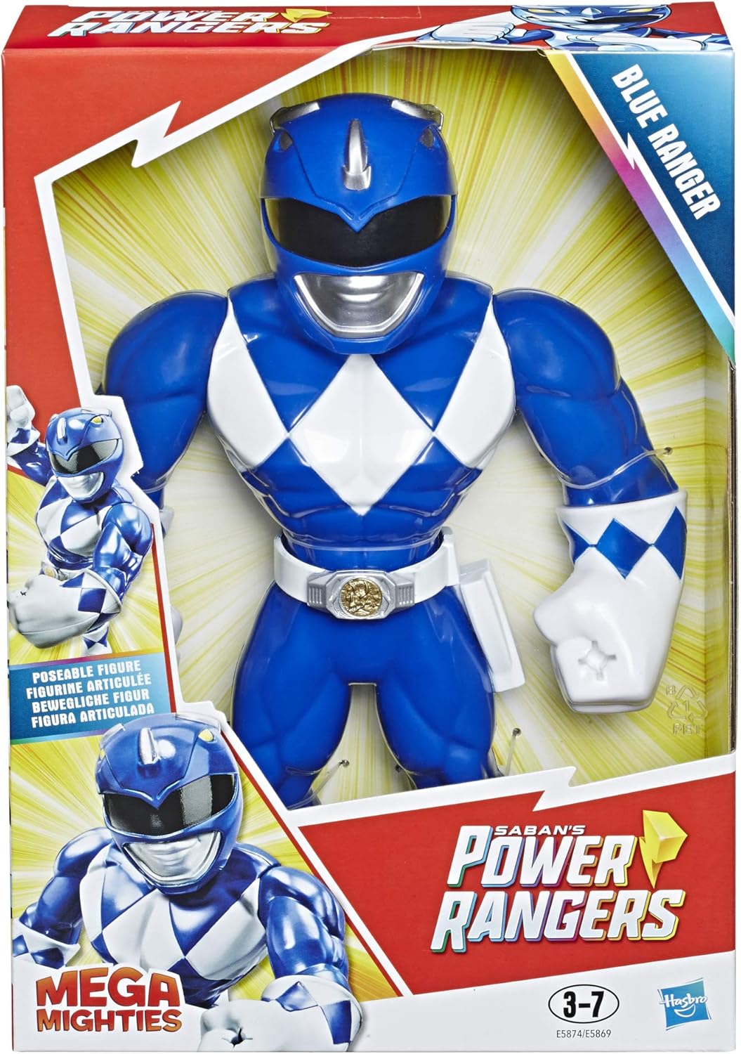 Power Rangers Playskool Heroes Mega Mighties Blue Ranger – BigaMart