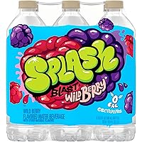 Amazon.com: Splash Blast, Wild Berry Flavored Water, Zero Sugar, with ...