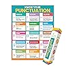 Decorably Individual Vibrant Punctuation Poster for Classroom, 17x22in ...