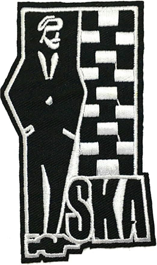 Ska Two Tone Iron On Patch: Amazon.co.uk: Clothing