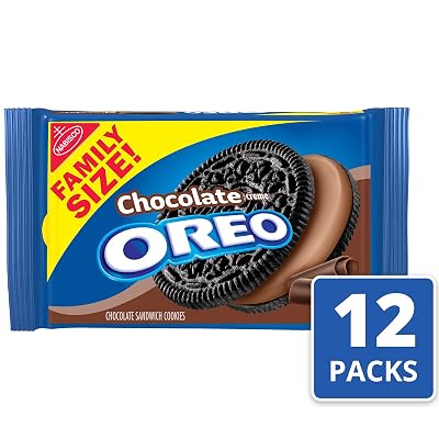 Buy Oreo Chocolate Creme Cookies, Family Size Package Case of 12 Online ...