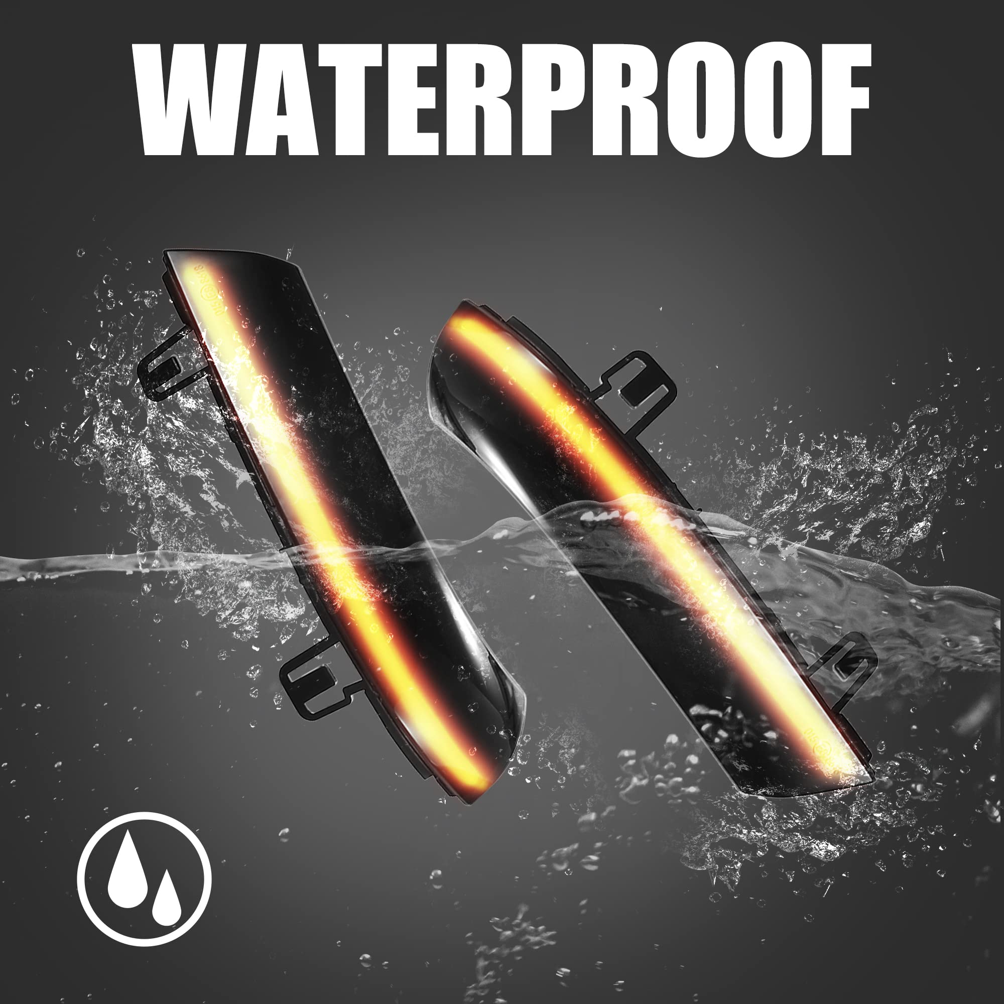 Mua X AUTOHAUX Side Mirror Turn Signal Indicator Dynamic Sequential LED Light for VW Golf 5 GTI ...