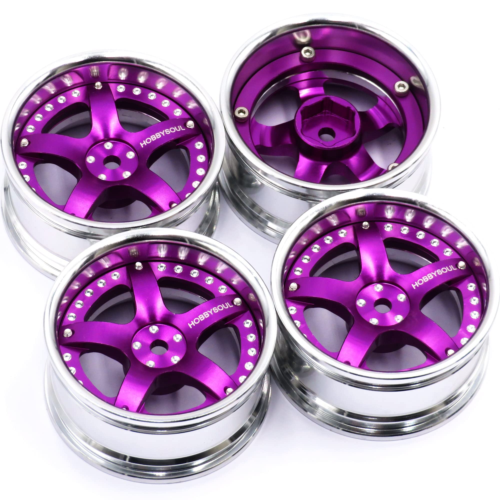 Mua 4pcs RC 1/10 Aluminum Alloy Wheel Rims Hex 12mm Adjustable Offset ...
