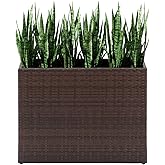 Amazon.com : LEWIS&WAYNE Large Rectangular Block Planter Box Handmade ...