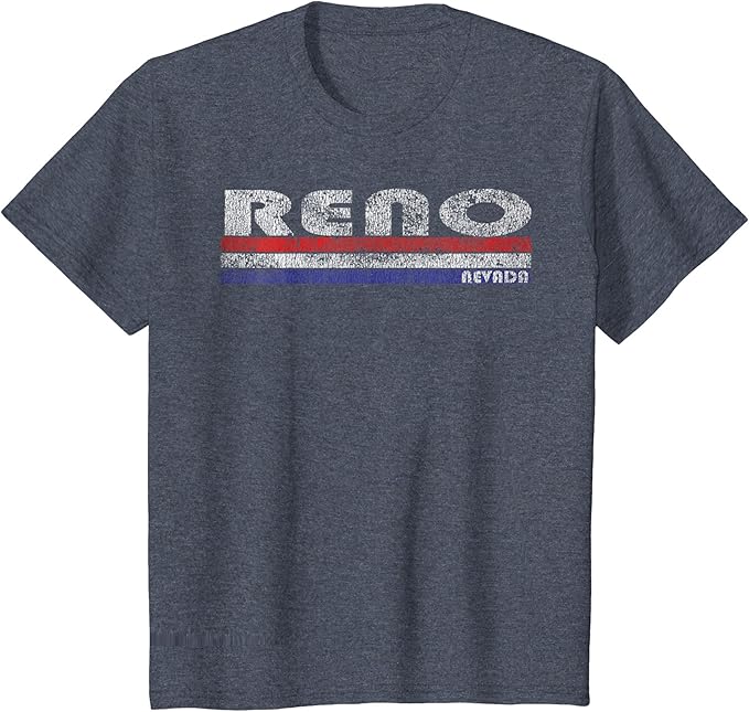 Amazon.com: Vintage Reno NV Throwback T-Shirt: Clothing